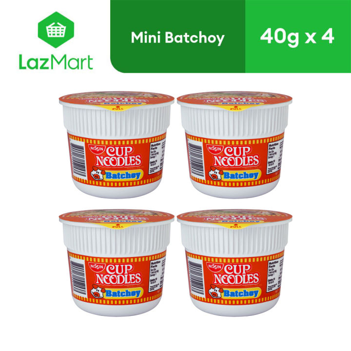 Nissin Cup Noodles Mini Batchoy 40g - Pack of 4 | Lazada PH