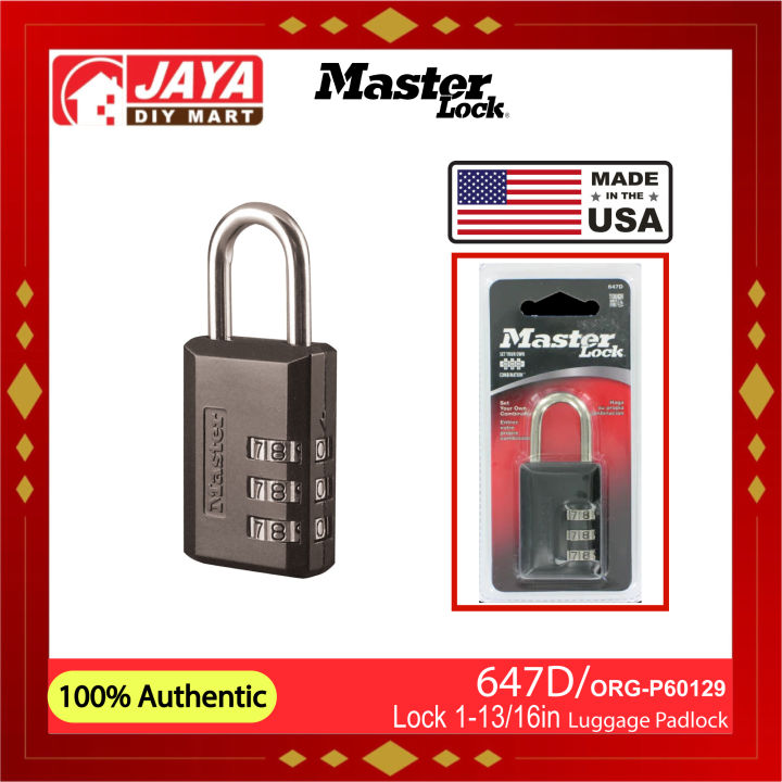 Samsonite Master Lock 647D Luggage Lock 2-Pack - Set Your Own ...