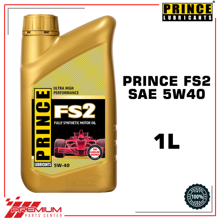 PRINCE FS2 SAE 5W-40 100% Fully Synthetic Gasoline Engine 1 Liter | Lazada PH