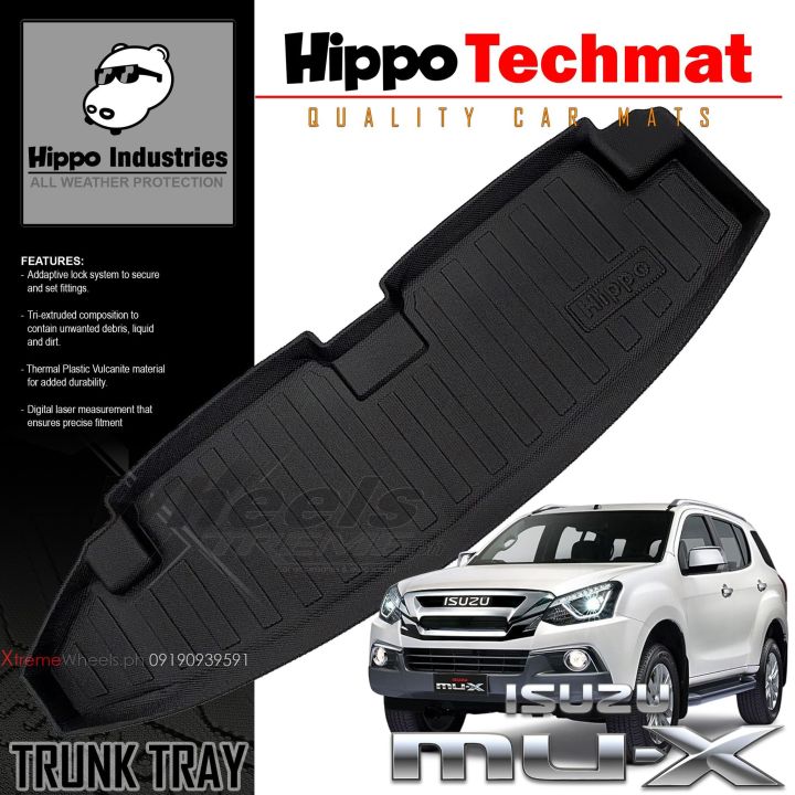 Isuzu Mux / Trailblazer 2014-2021 Thick Cargo / Trunk Tray Hippo Thailand Techmat v2 Deep Dish ...