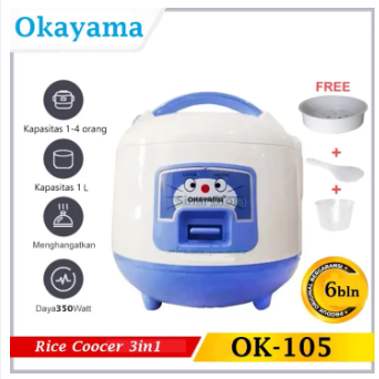 Magic Com OKAYAMA Rice Cooker 1 Liter | Lazada Indonesia
