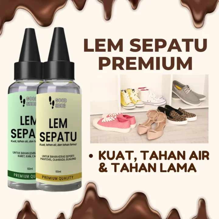 Lem Sepatu Super Kuat Merekatkan Sepatu Sendal Bahan Kain Karet Licin ...