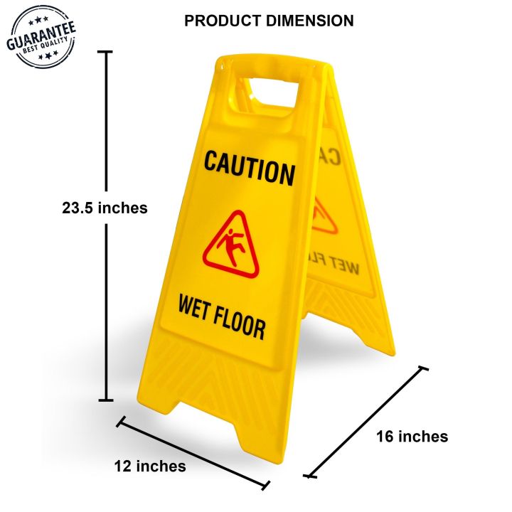 Caution Sign Safety Measure Wet Floor Signage | Lazada PH