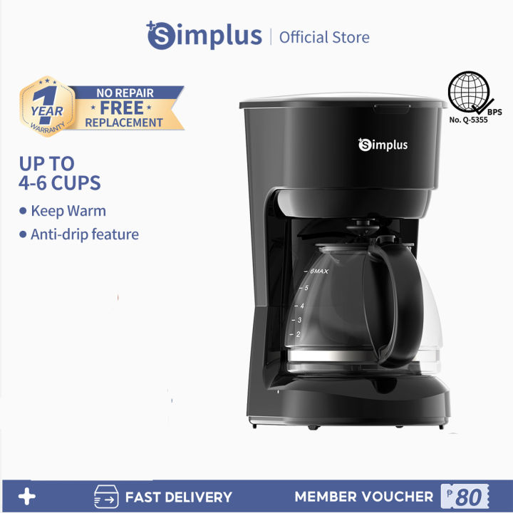 Simplus Drip Coffee Maker American Coffee Maker Coffee Machine Portable ...