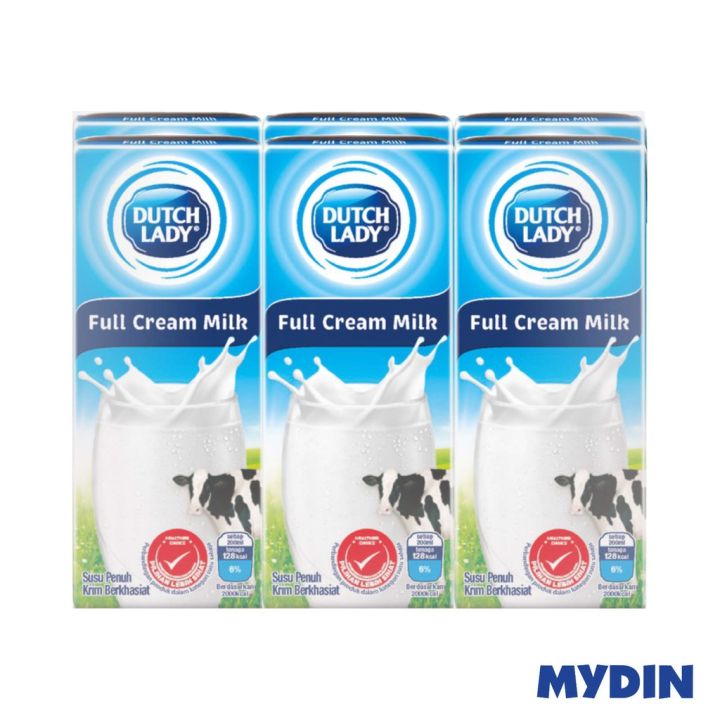 ♦Dutch Lady Pure Farm Full Cream UHT Milk (200ml x 6)♛ | Lazada