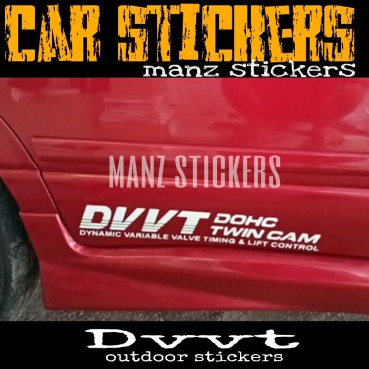 [24 HOURS SHIP] STIKER KERETA VINYL DECAL PERODUA DVVT DOHC TWIN CAM ...