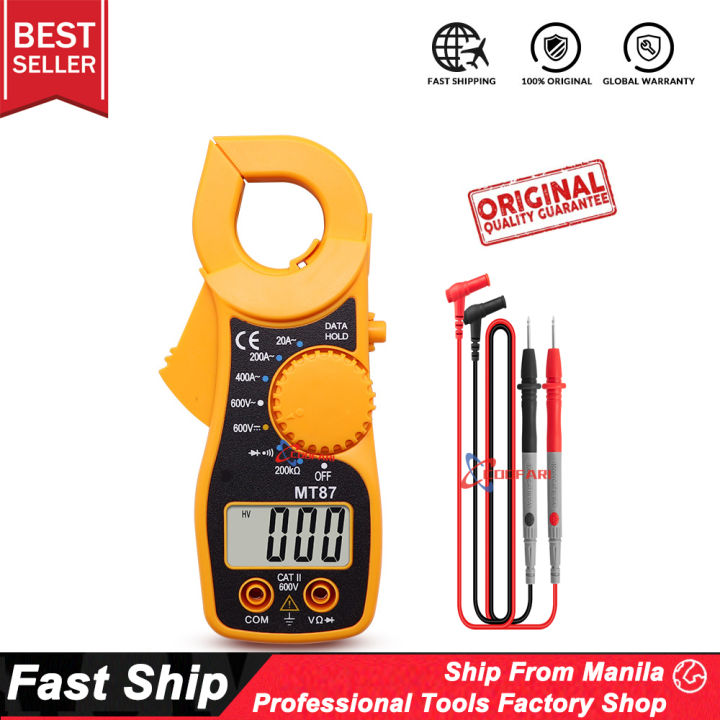 MT87 LCD Digital Clamp Meters Multimeter Measurement AC/DC Voltage ...