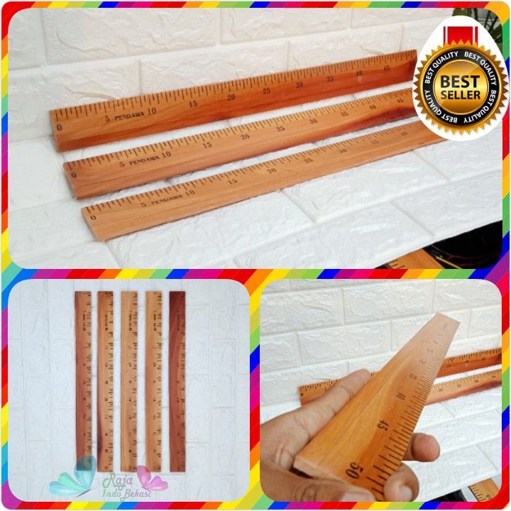 penggaris kayu tebal murah 50 cm tebal penggaris panjang penggaris kayu ...