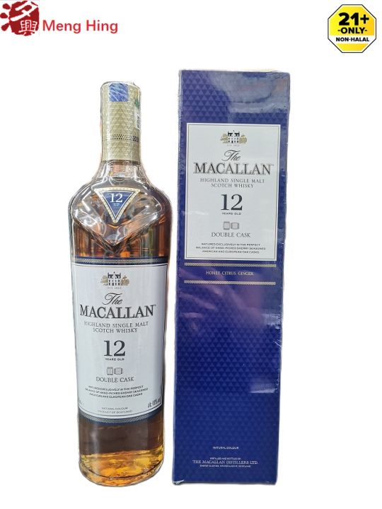 The MACALLAN 12 YEARS DOUBLE CASK HIGHLAND SINGLE MALT SCOTCH WHISKY ...