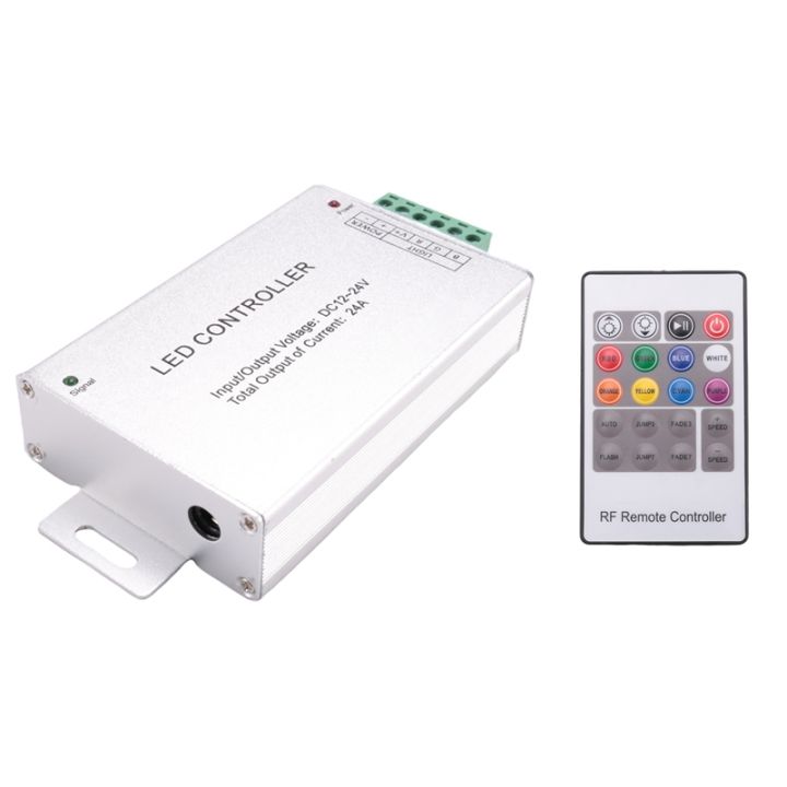 LED Controller 12-24V Low Pressure RF Colorful 20-Key Remote Control ...