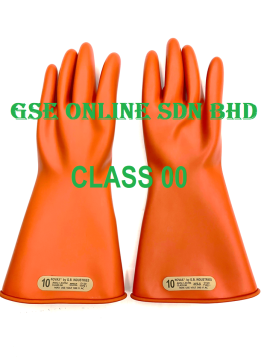 ELECTRICAL INSULATION RUBBER GLOVES NOVAX CLASS 00 (500V) | Lazada