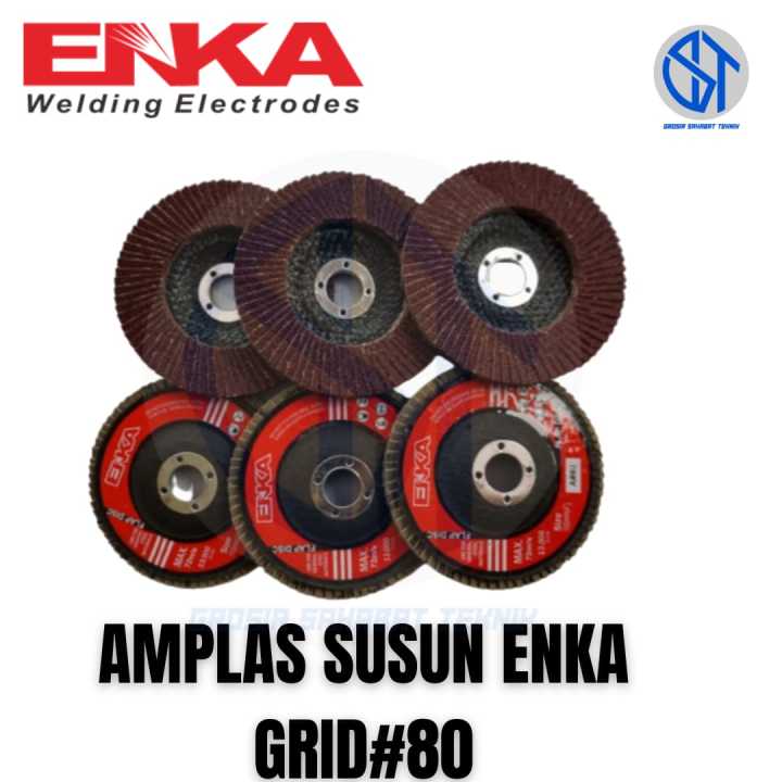 Flap Disc Amplas Susun Enka 4 Inch #80 | Lazada Indonesia