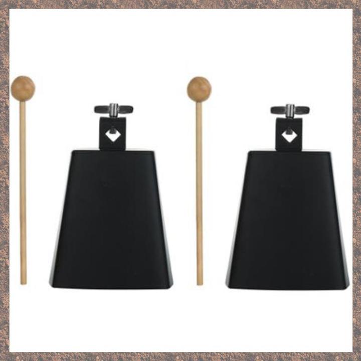 (HKTU) 2Pcs 5 Inch Cow Bell Noise Maker Cowbell Percussion Instrument ...