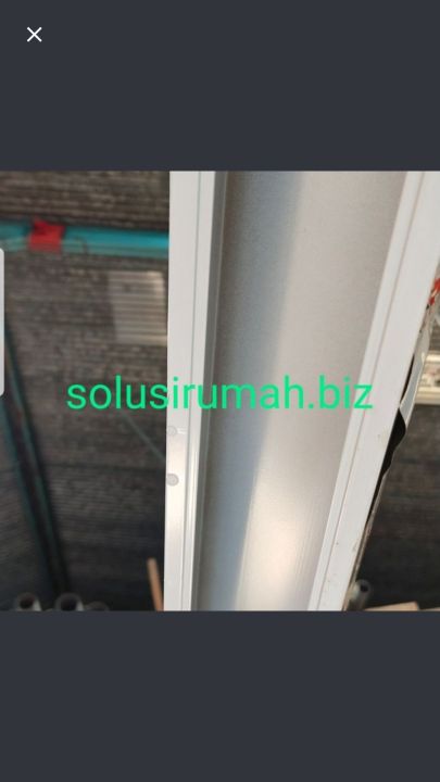 KANAL C ALUMINIUM 3 INCH PUTIH KUSEN OPENBACK 1METER OPEN BACK 1M 1 m ...