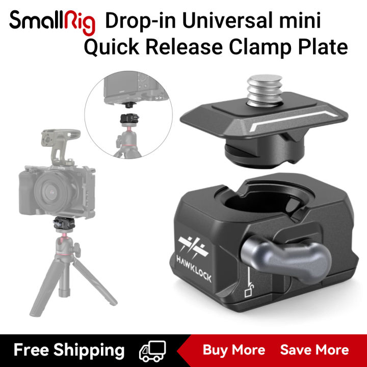 SmallRig Quick Release Plate Drop-in HawkLock Mini Camera Mount Adapter ...