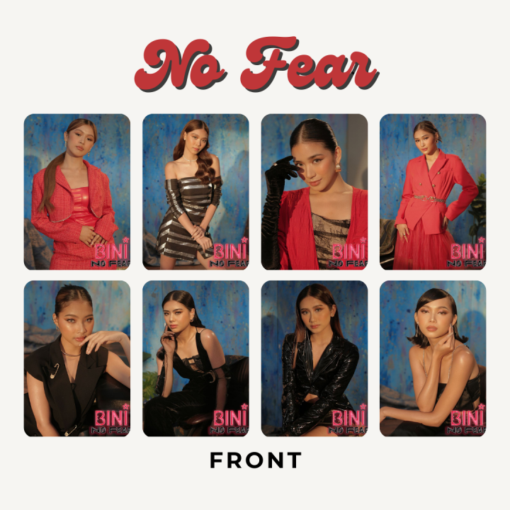 BINI No Fear Photocards Back to Back - High Quality fan made Photocard ...