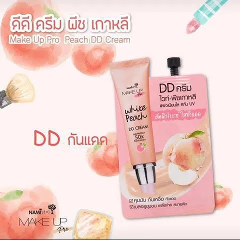 Nami Make Up Pro White Peach DD Cream 7g. x 6pcs นามิ เมคอัพ โปร ไวท์ ...