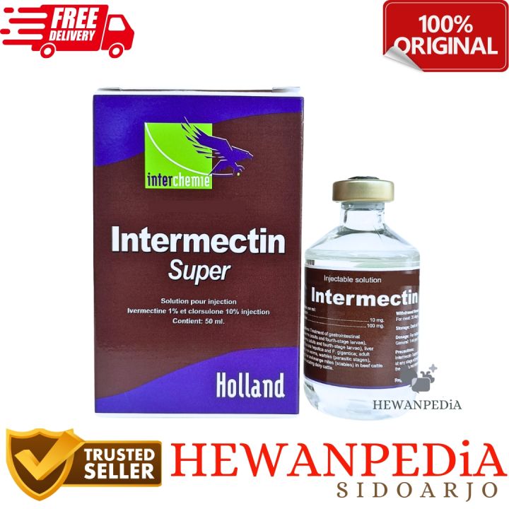 INTERMECTIN SUPER 50 ml INJEKSI - Obat Kutu Cacingan Skabies Gudikan ...