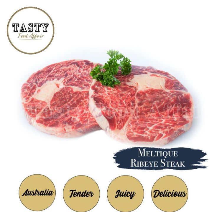 Tasty Food Affair Marbled Meltique Beef Ribeye Steak (250G) | Lazada ...