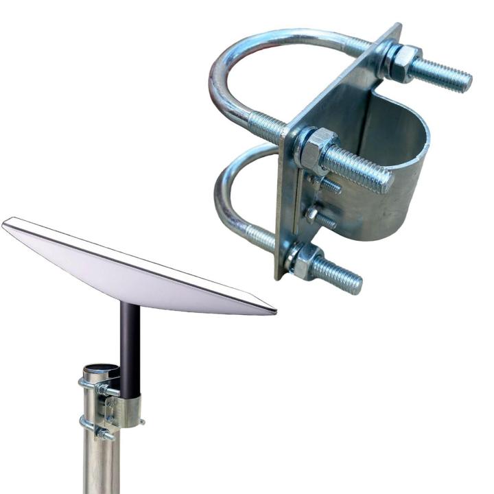 BNTECH Pole Mount Adapter Roof Pole Mounting Base Home Antenna Mast ...