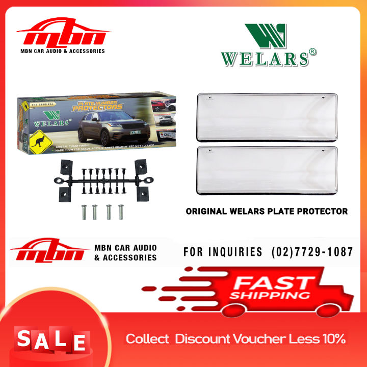 Welars Deflector License Car Plate Cover 2pcs 1 set Lazada Lazada PH