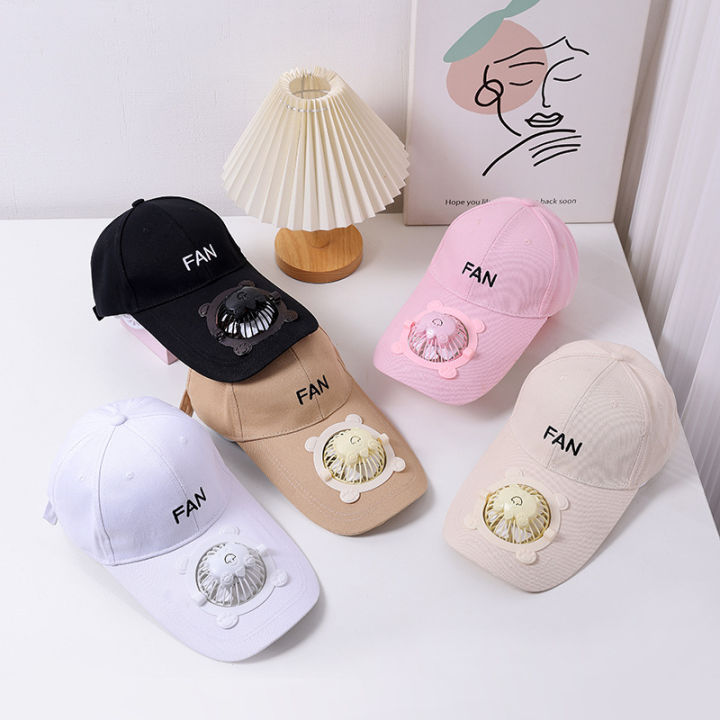 Sun Visors Hat with Fan for Women - Fan Visor Hat - Three Gear ...