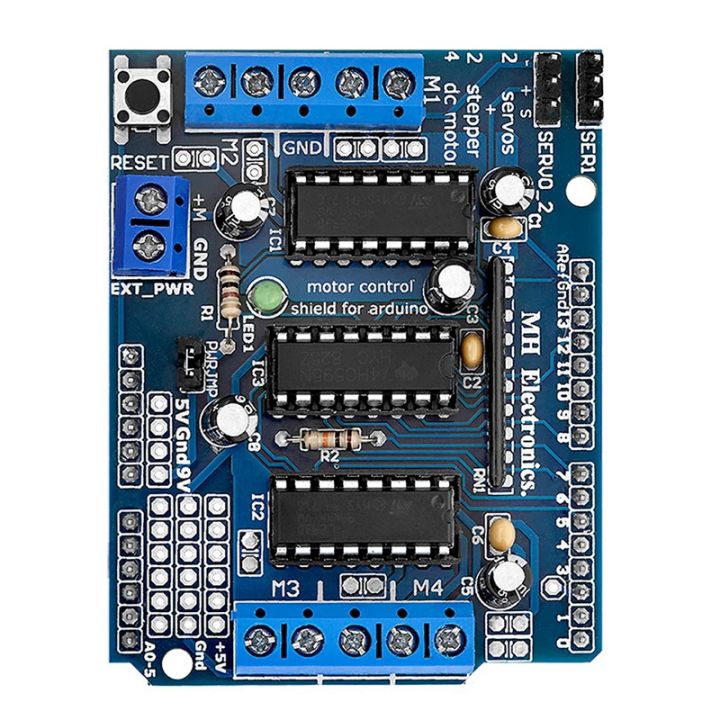 【KEX】-5 x L293D Motor Driver Shield, 4 Channel Motor Driver Shield ...