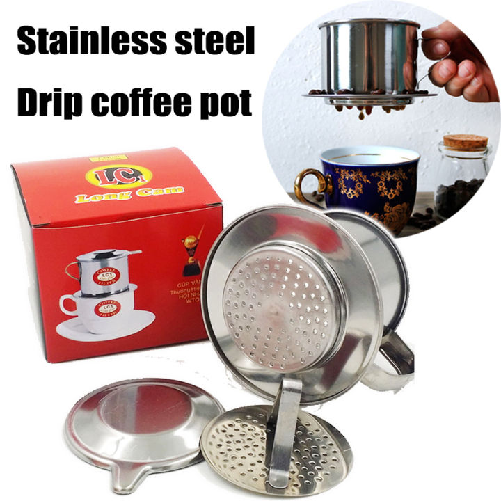 Stainless Steel Vietnam Portable Drip Coffee Filter Cup | Lazada