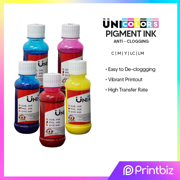UNICOLORS Pigment Ink for Inkjet Printer C | M | Y | LC | LM | Lazada PH