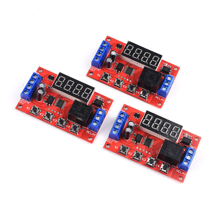 DC 5V 12V 24V 10A Adjustable Time Delay Relay Module Delay Trigger Switch Timer Control Switch ...
