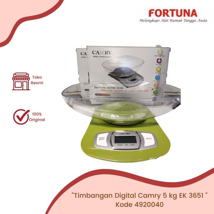 Timbangan Digital Camry 5 kg EK 3651 Timbangan Dapur Timbangan Kue ...
