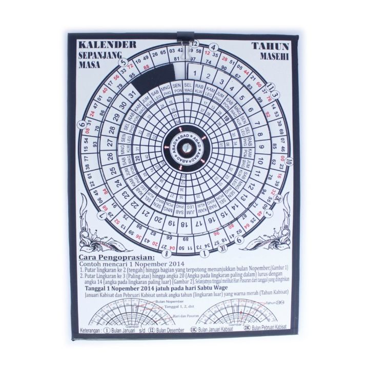 KALENDER SEPANJANG MASA KALENDER ABADI SEUMUR HIDUP | Lazada Indonesia
