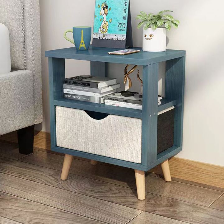Laminated Wood Side Table With Drawer Bedside Table | Lazada PH