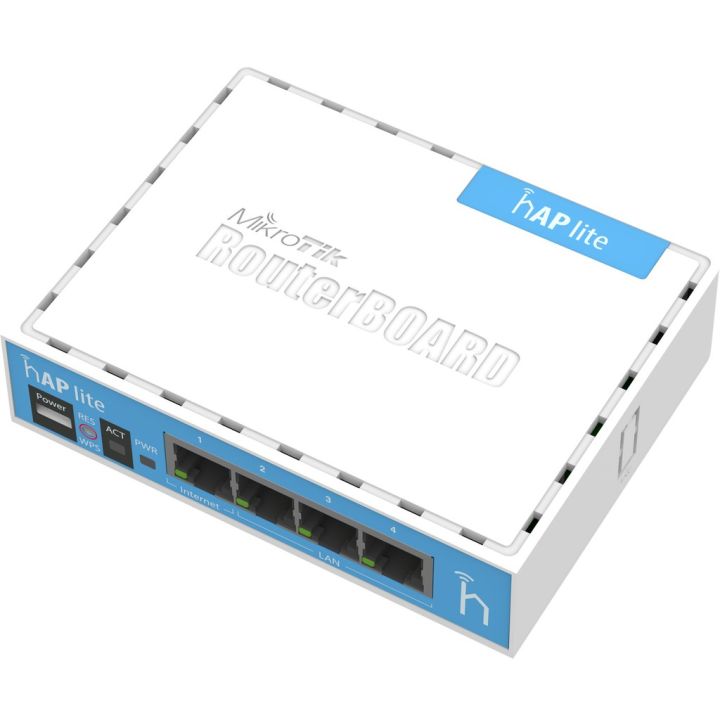 Mikrotik RB941-2nD RouterBoard hAP Lite RouterOS L4 4-Port Wireless ...