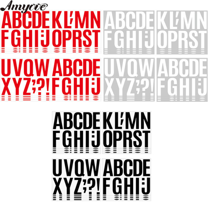 Amyove 272pcs 24 Sheets Large Letter Stickers 4 Inch Vinyl Alphabet ...