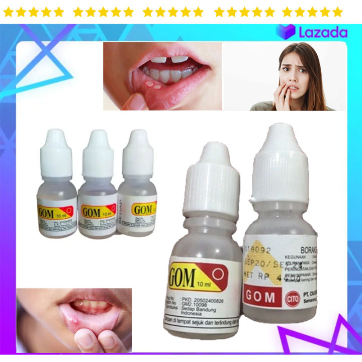 GOM Tetes Obat Sariawan Mulut Sakit Karena Luka, Hingga Atasi Bau Mulut ...