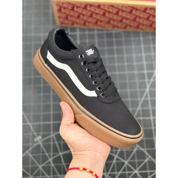 Vans Ward Black Raw Rubber Upper Made of All Canvas Material, Upper ...