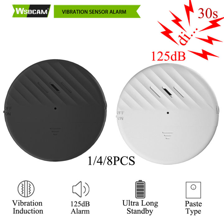 Wsdcam Wireless Door Window Vibration Sensor Alarm 125dB Glass Break ...
