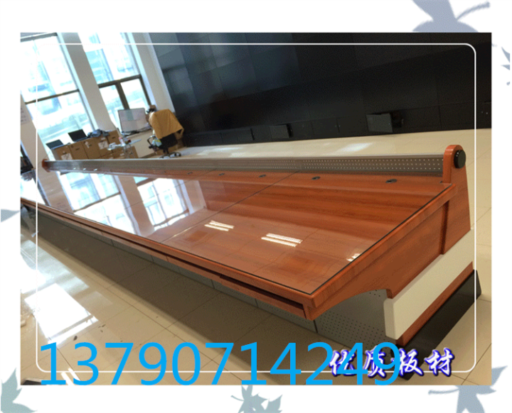 Wooden Desk Custom Command Center Conference Table Arc Dispatching Desk Security Monitoring