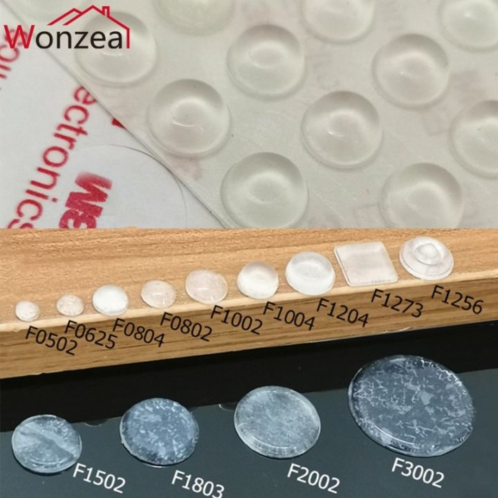 3M Self-adhesive Rubber Damper Buffer Door Stopper Silicone Pads ...