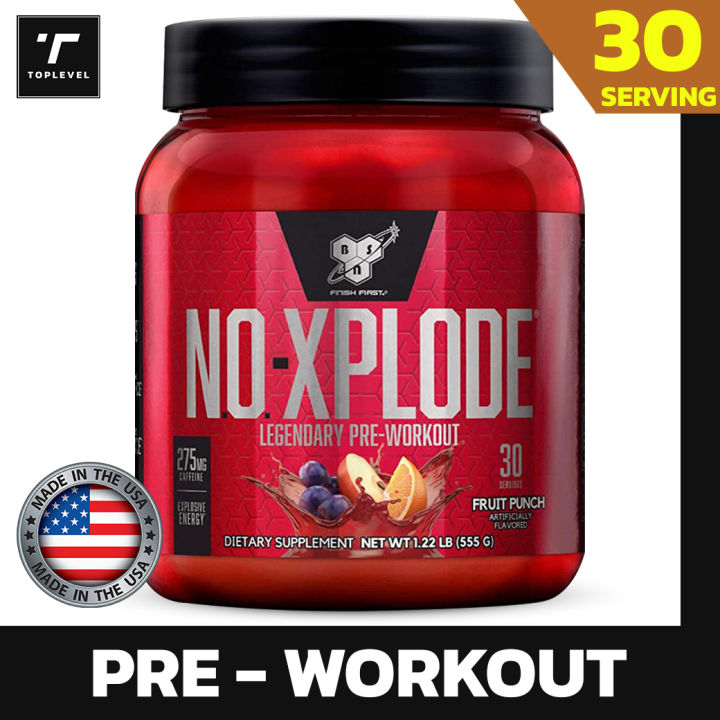 BSN N.O.-XPLODE Pre Workout Powder 30 Servings เพิ่มแรง เพิ่มพลัง ก่อนออกกำลังกาย | Lazada.co.th
