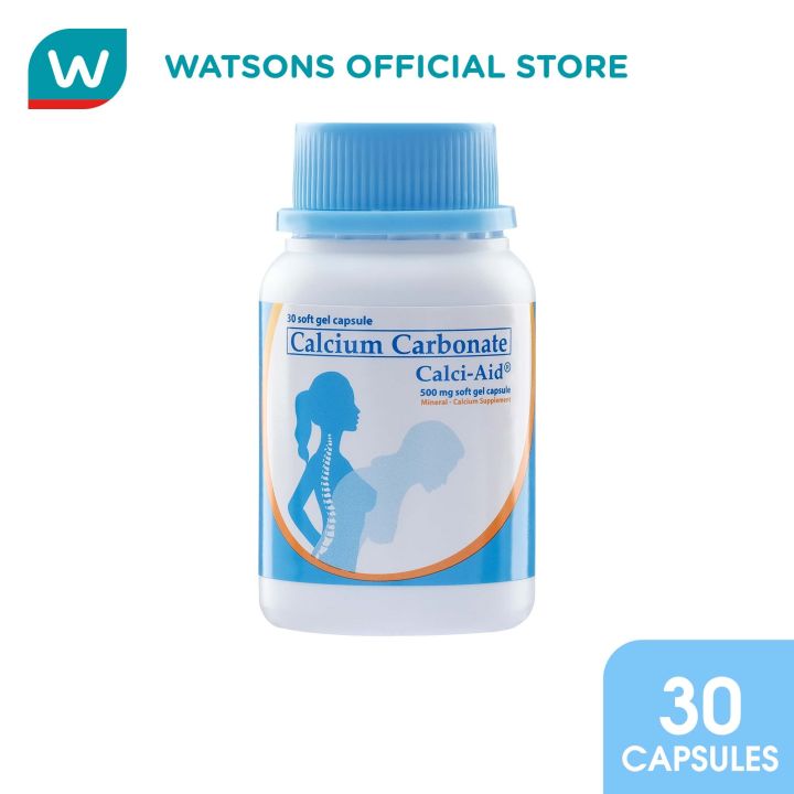 CALCI-AID Calcium Carbonate 500mg 30s | Lazada PH