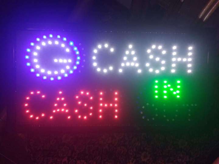 LED LIGHT SIGNAGE GCASH/PISO WIFI/CARWASH/INTERNET CAFE/OPEN/CLOSED ...