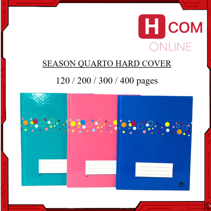 SEASON Quarto F5 Hard Cover Book (120 / 200 / 300 / 400 pages) | Lazada
