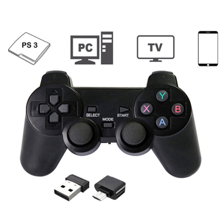Ministar 2.4GHz Wireless Dual Joystick Control Game Controller Gamepad ...