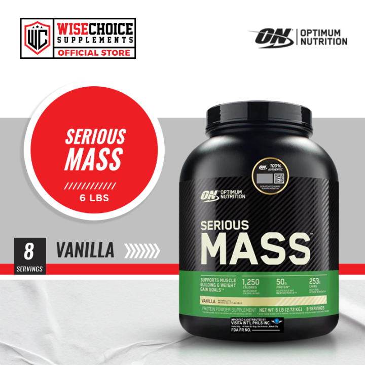 Optimum Nutrition Serious Mass 6 lbs Protein | Lazada PH