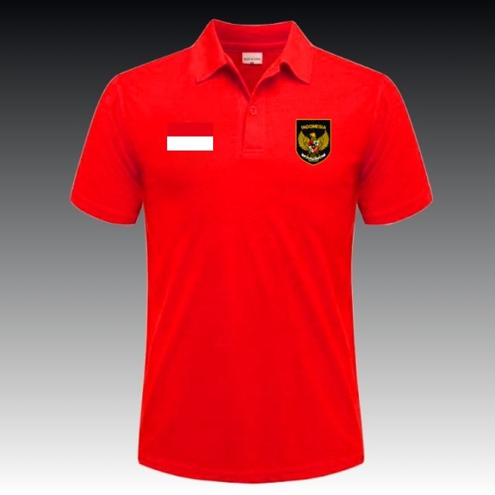 Kaos Poloshirt Timnas Indonesia /Bjau Kaos Kerah Timnas Indonesia 2022 ...