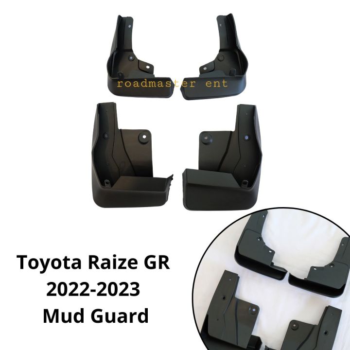 Toyota Raize 2022-2024 for Turbo unit or Hi-End Mud Guard (Black) With ...