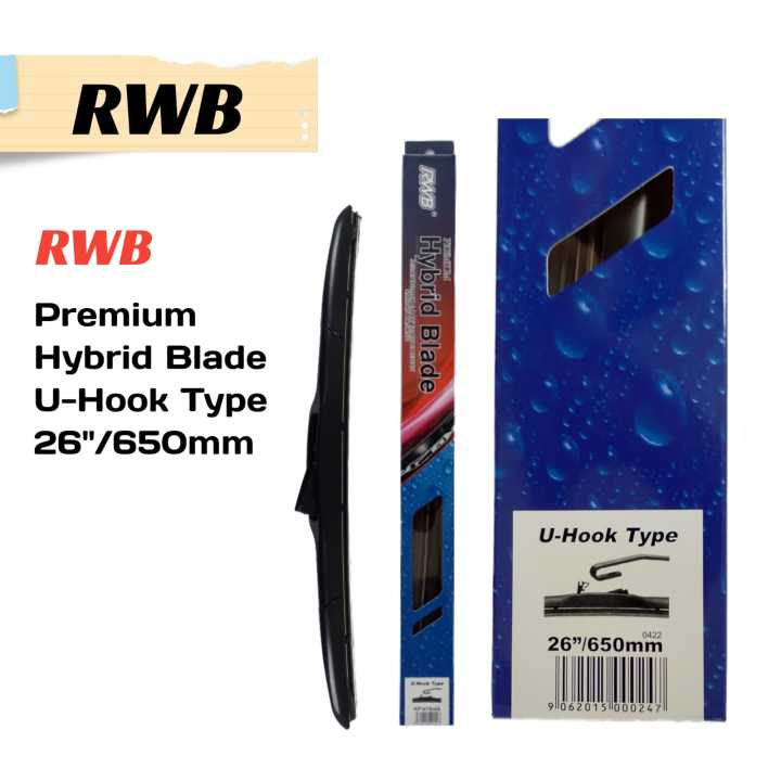 Wiper Wipper Mobil Hybrid Blade Merk RWB 1pcs 26" Inch Wipers U-Hook ...