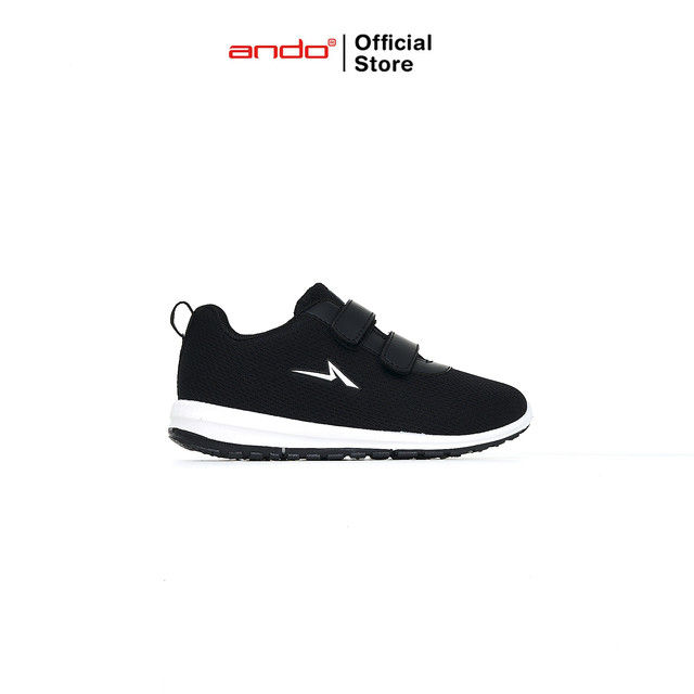 Ando Official Sepatu Sneakers Cate V Anak - Hitam/Putih | Lazada Indonesia